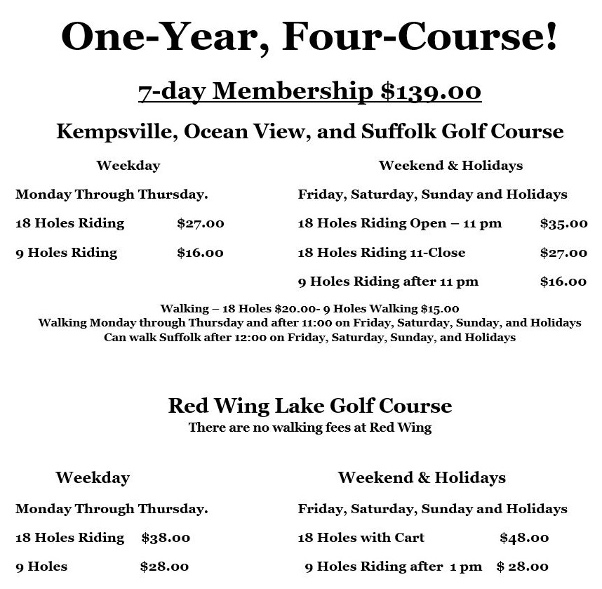 Home - Red Wing Lake Golf Course